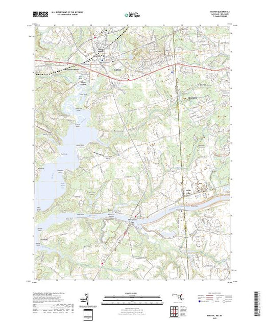 US Topo 7.5-minute map for Elkton MDDE – American Map Store