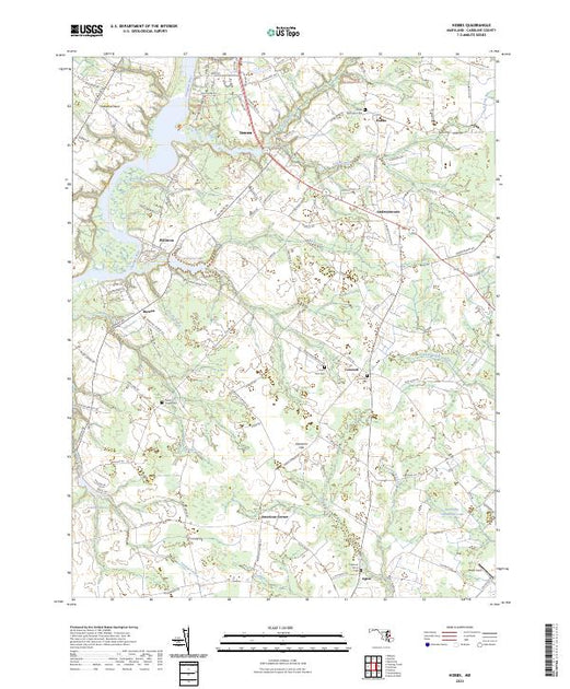 US Topo 7.5-minute map for Hobbs MD – American Map Store