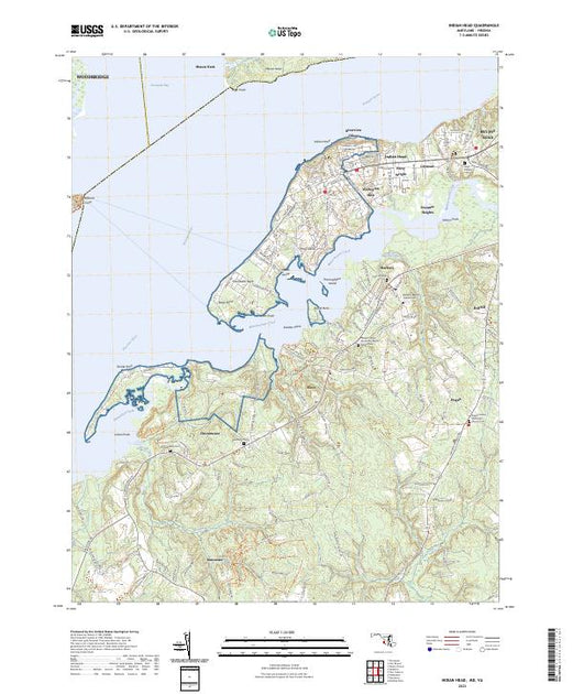 US Topo 7.5-minute map for Indian Head MDVA – American Map Store
