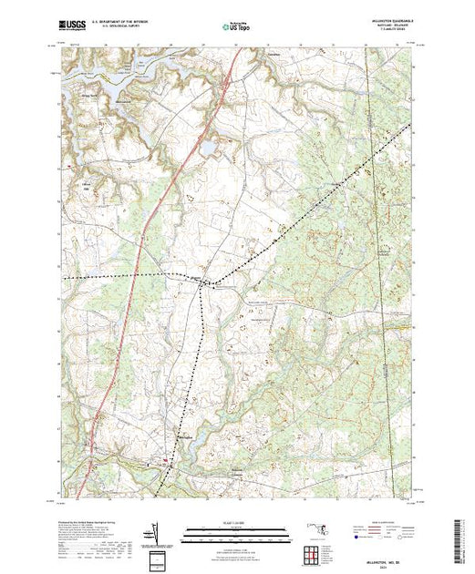US Topo 7.5-minute map for Millington MDDE – American Map Store