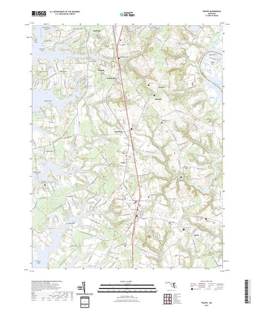 US Topo 7.5-minute map for Trappe MD – American Map Store