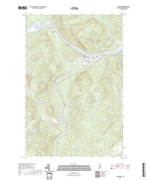 US Topo 7.5-minute map for Allagash ME – American Map Store