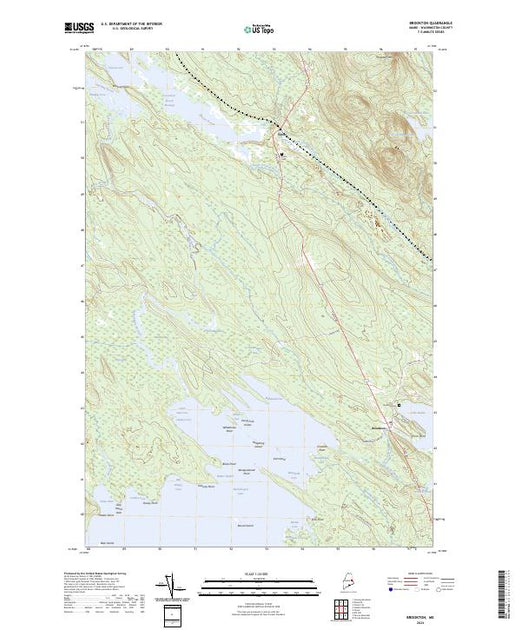 US Topo 7.5-minute map for Brookton ME – American Map Store