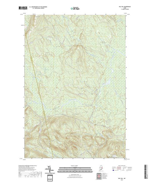 US Topo 7.5-minute map for Dill Hill ME – American Map Store