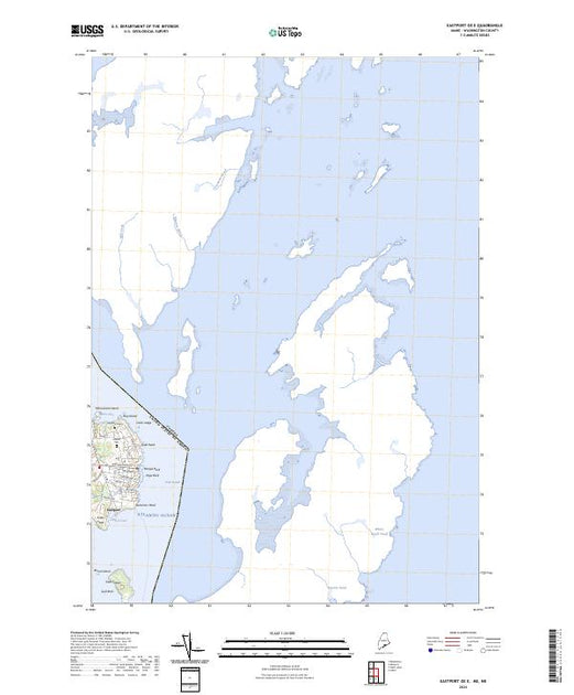 US Topo 7.5-minute map for Eastport OE E MENB – American Map Store