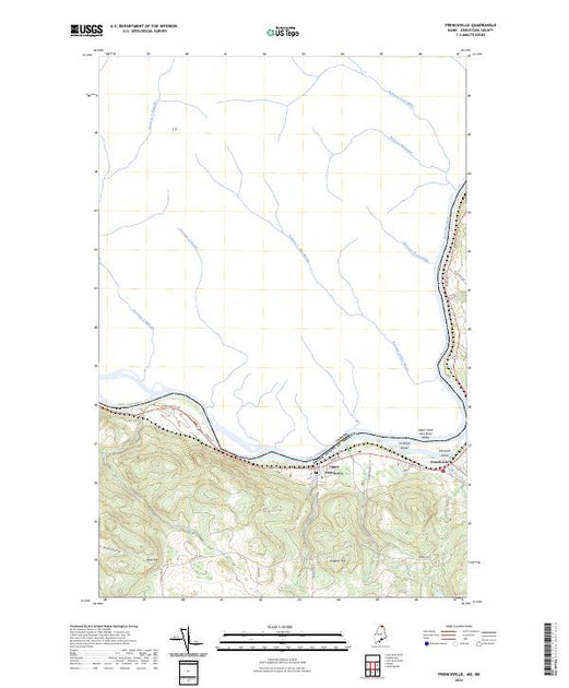 US Topo 7.5-minute map for Frenchville MENB – American Map Store