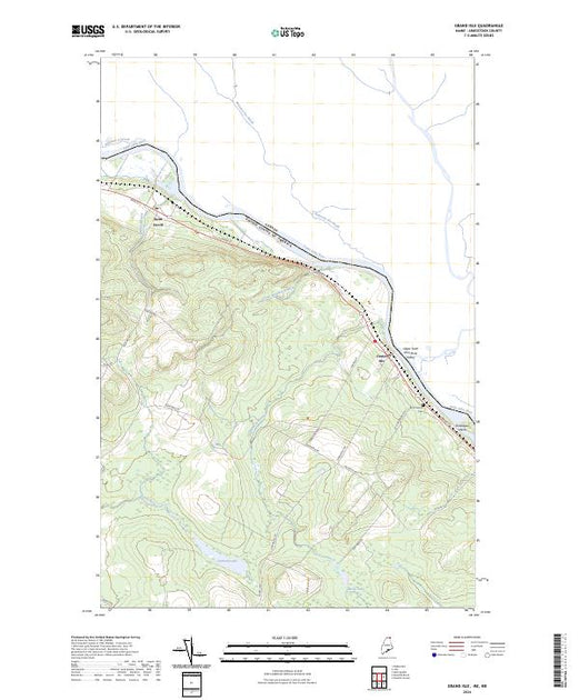 US Topo 7.5-minute map for Grand Isle MENB – American Map Store