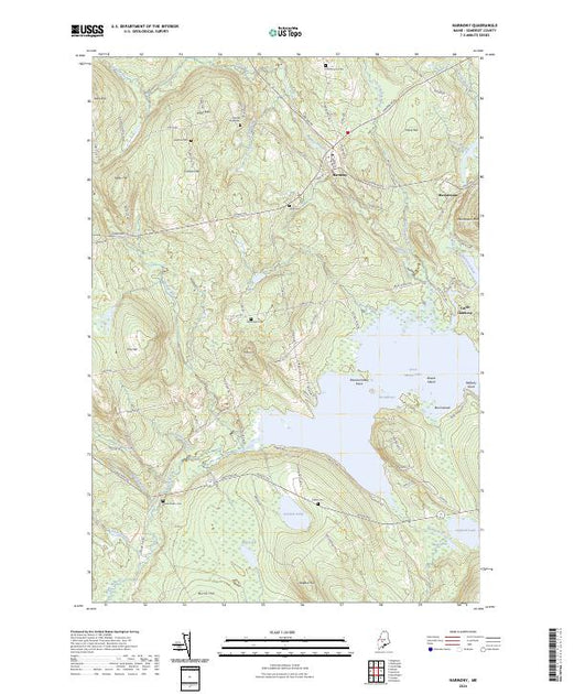 US Topo 7.5-minute map for Harmony ME – American Map Store