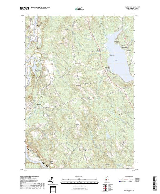 US Topo 7.5-minute map for Madison East ME – American Map Store