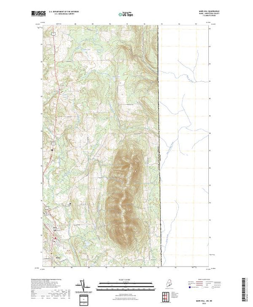 US Topo 7.5-minute map for Mars Hill MENB – American Map Store