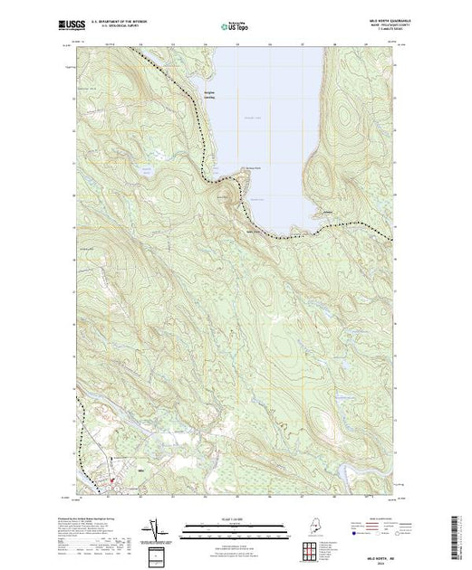 US Topo 7.5-minute map for Milo North ME – American Map Store