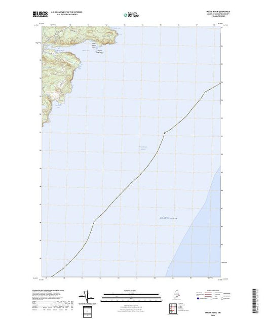 US Topo 7.5-minute map for Moose River ME – American Map Store