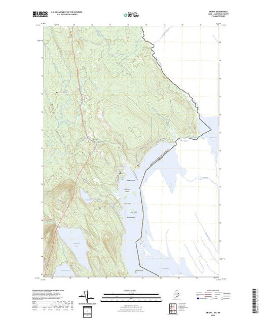 US Topo 7.5-minute map for Orient MENB – American Map Store