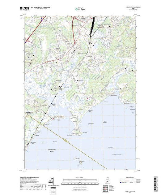 US Topo 7.5-minute map for Prouts Neck ME – American Map Store