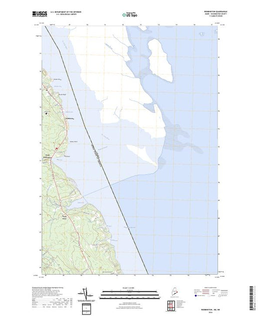 US Topo 7.5-minute map for Robbinston MENB – American Map Store
