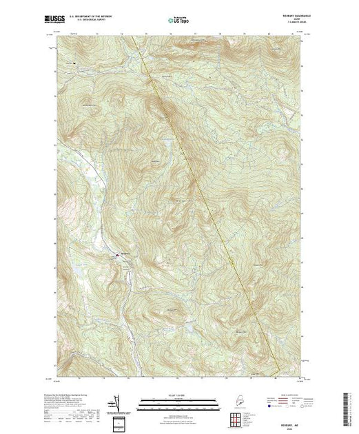 US Topo 7.5-minute map for Roxbury ME – American Map Store