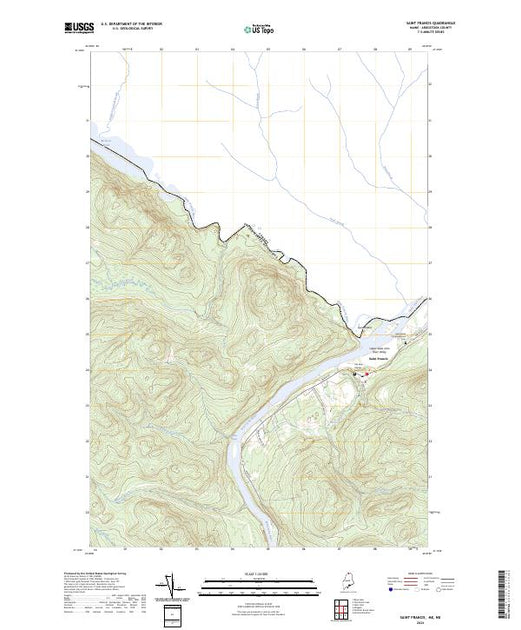 US Topo 7.5-minute map for Saint Francis MENB – American Map Store