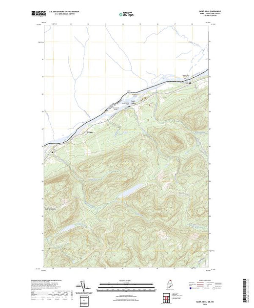 US Topo 7.5-minute map for Saint John MENB – American Map Store