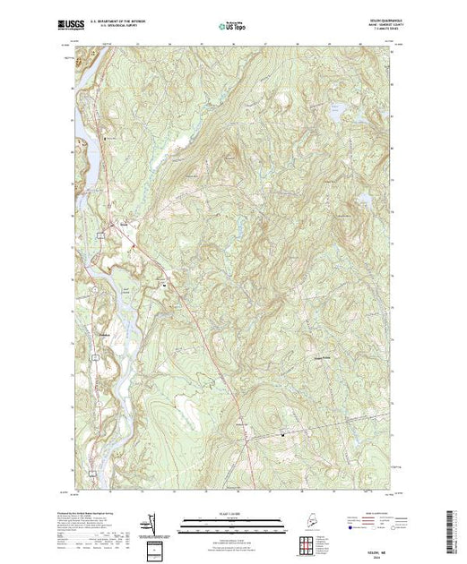 US Topo 7.5-minute map for Solon ME – American Map Store