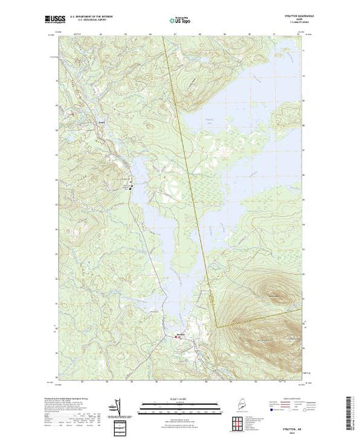 US Topo 7.5-minute map for Stratton ME – American Map Store