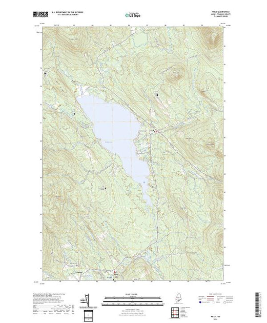 US Topo 7.5-minute map for Weld ME – American Map Store
