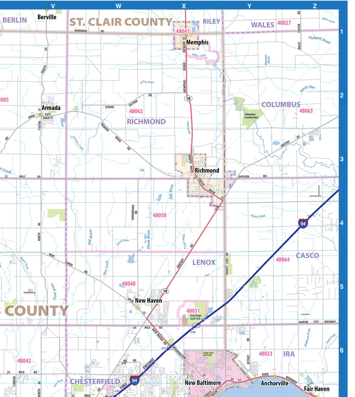 Greater Detroit Metro Area – American Map Store