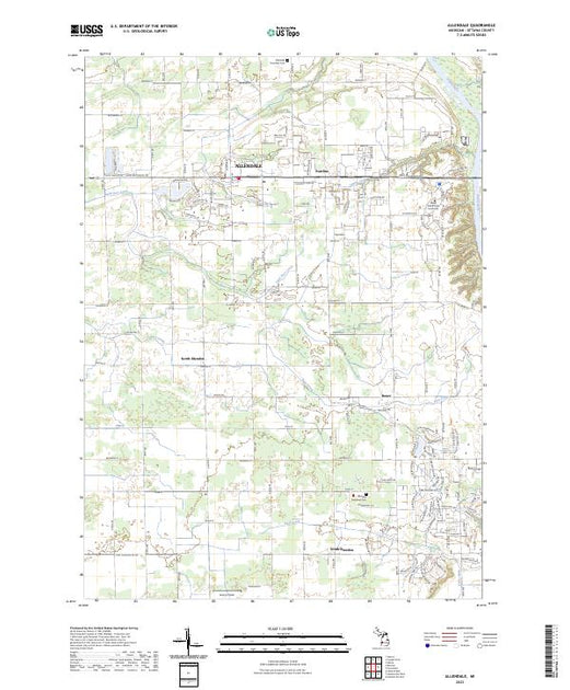 US Topo 7.5-minute map for Allendale MI – American Map Store