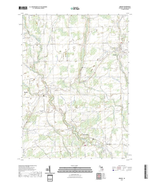 US Topo 7.5-minute map for Armada MI – American Map Store