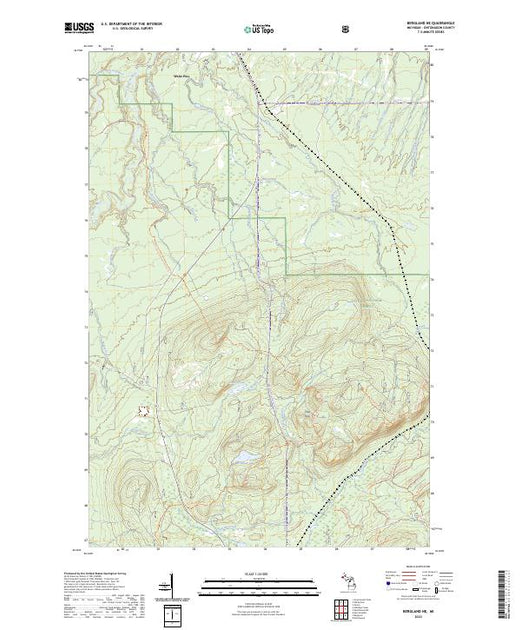 US Topo 7.5-minute map for Bergland NE MI – American Map Store