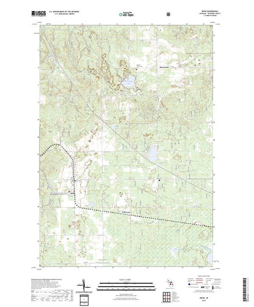 US Topo 7.5-minute map for Boon MI – American Map Store
