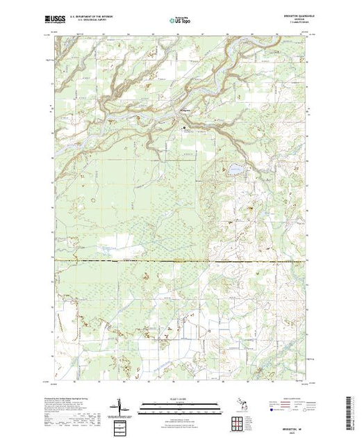 US Topo 7.5-minute map for Bridgeton MI – American Map Store