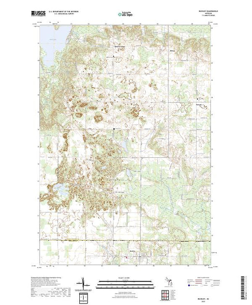 US Topo 7.5-minute map for Buckley MI – American Map Store