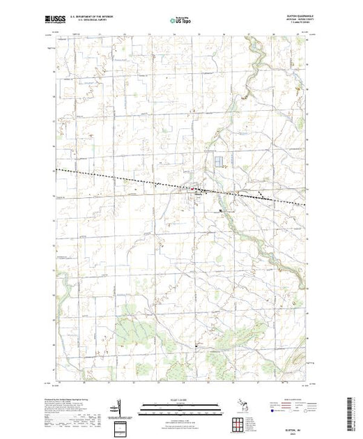 US Topo 7.5-minute map for Elkton MI – American Map Store