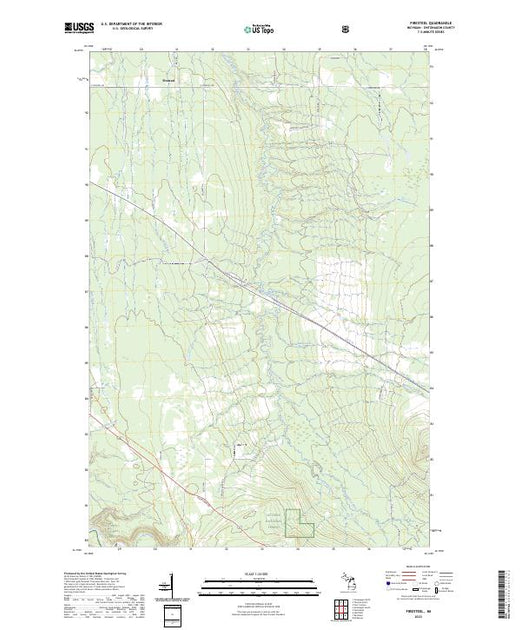 US Topo 7.5-minute map for Firesteel MI – American Map Store