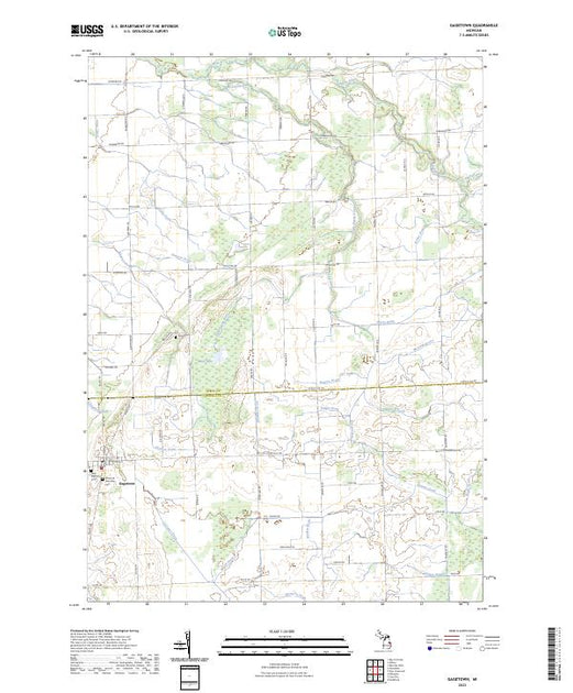 US Topo 7.5-minute map for Gagetown MI – American Map Store