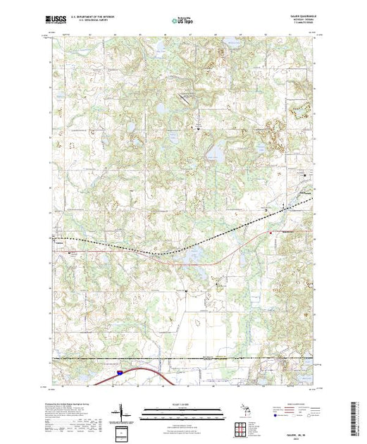 US Topo 7.5-minute map for Galien MIIN – American Map Store