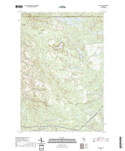 US Topo 7.5-minute map for Gilchrist MI – American Map Store