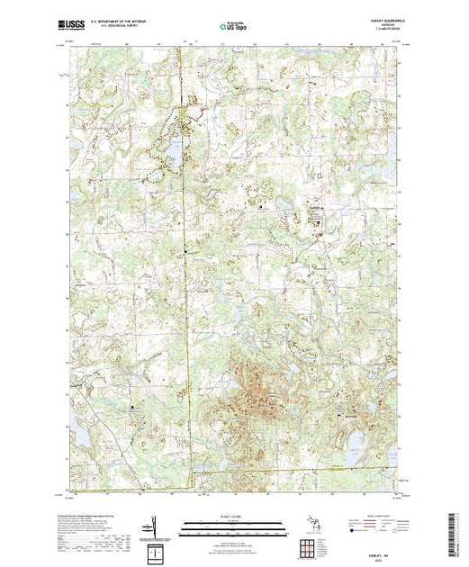 US Topo 7.5-minute map for Hadley MI – American Map Store