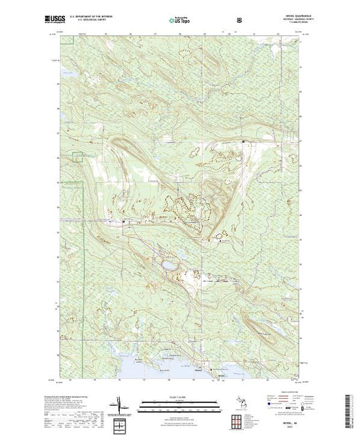 US Topo 7.5-minute map for Hessel MI – American Map Store