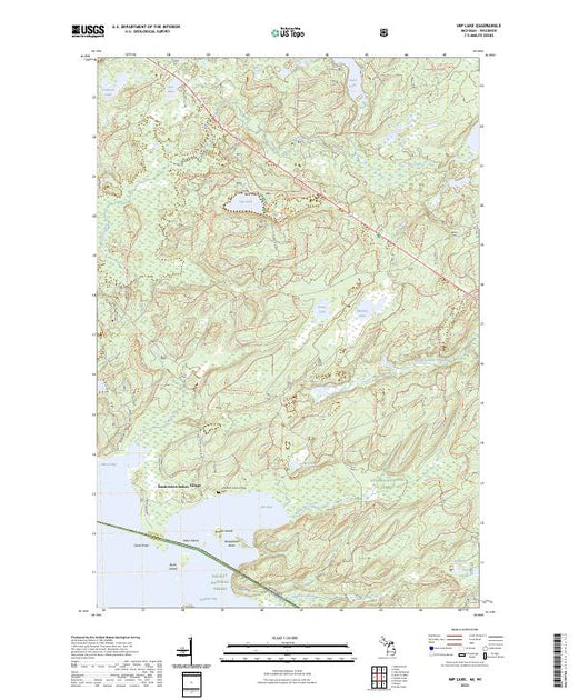 US Topo 7.5-minute map for Imp Lake MIWI – American Map Store