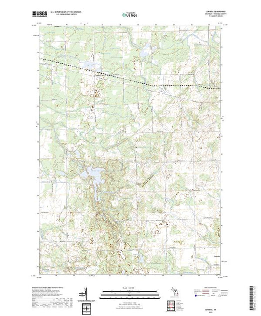 US Topo 7.5-minute map for Juniata MI – American Map Store