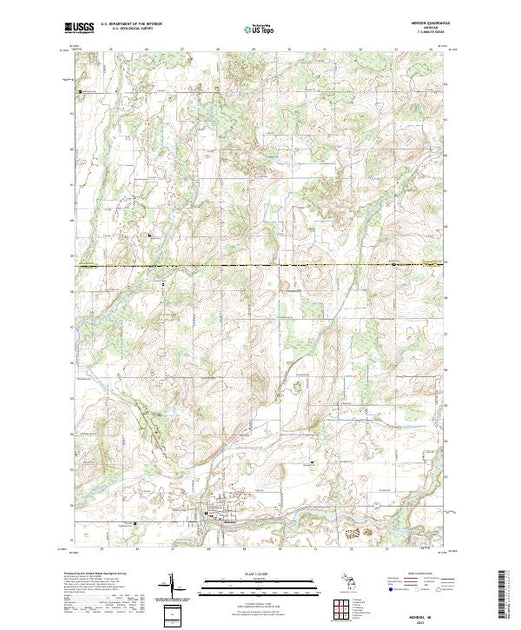 US Topo 7.5-minute map for Mendon MI – American Map Store