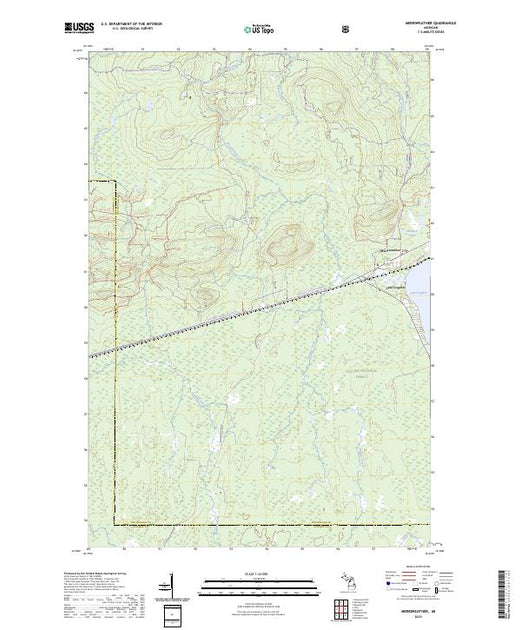 US Topo 7.5-minute map for Merriweather MI – American Map Store