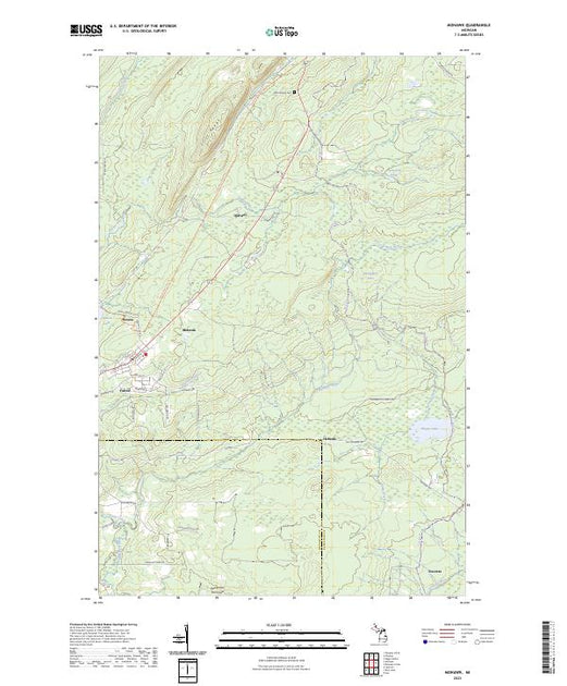 US Topo 7.5-minute map for Mohawk MI – American Map Store