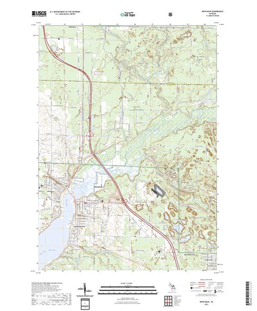 US Topo 7.5-minute map for Montague MI – American Map Store