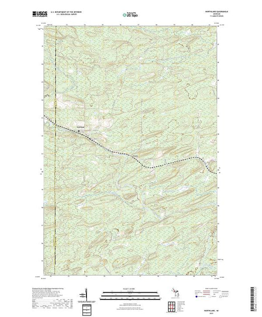 US Topo 7.5-minute map for Northland MI – American Map Store