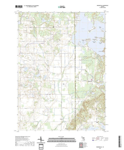 US Topo 7.5-minute map for Orangeville MI – American Map Store