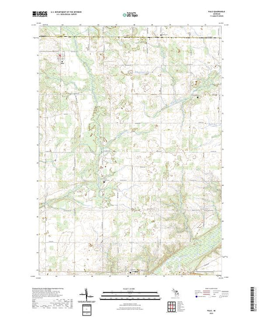 US Topo 7.5-minute map for Palo MI – American Map Store
