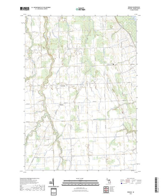 US Topo 7.5-minute map for Redman MI – American Map Store
