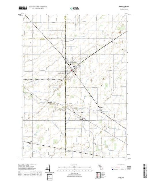 US Topo 7.5-minute map for Reese MI – American Map Store